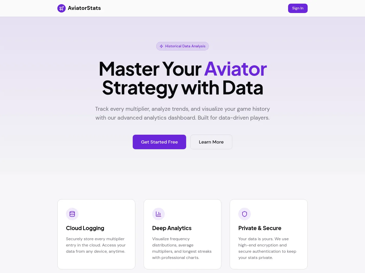 Aviator Analytics Dashboard