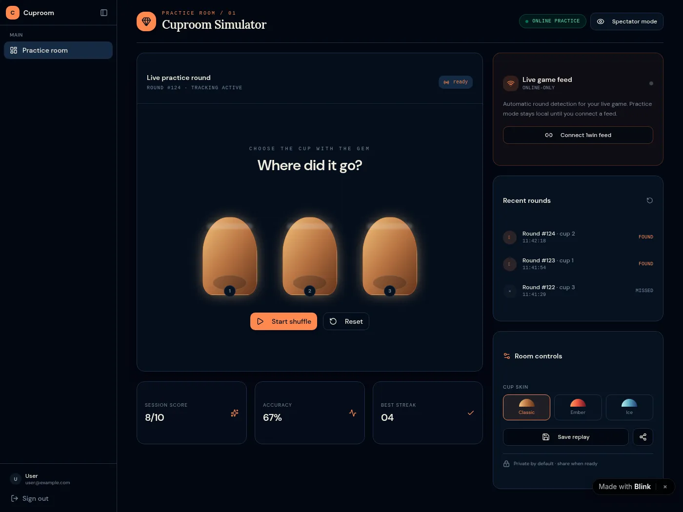 Cuproom Simulator Online