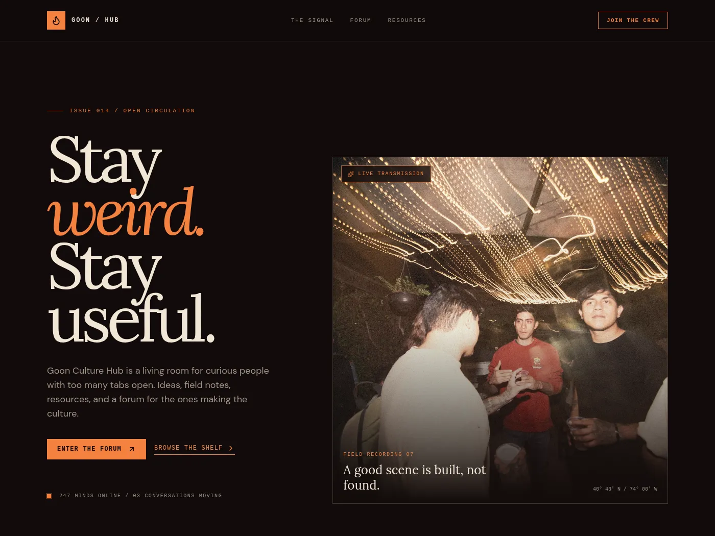 Goon Culture Hub