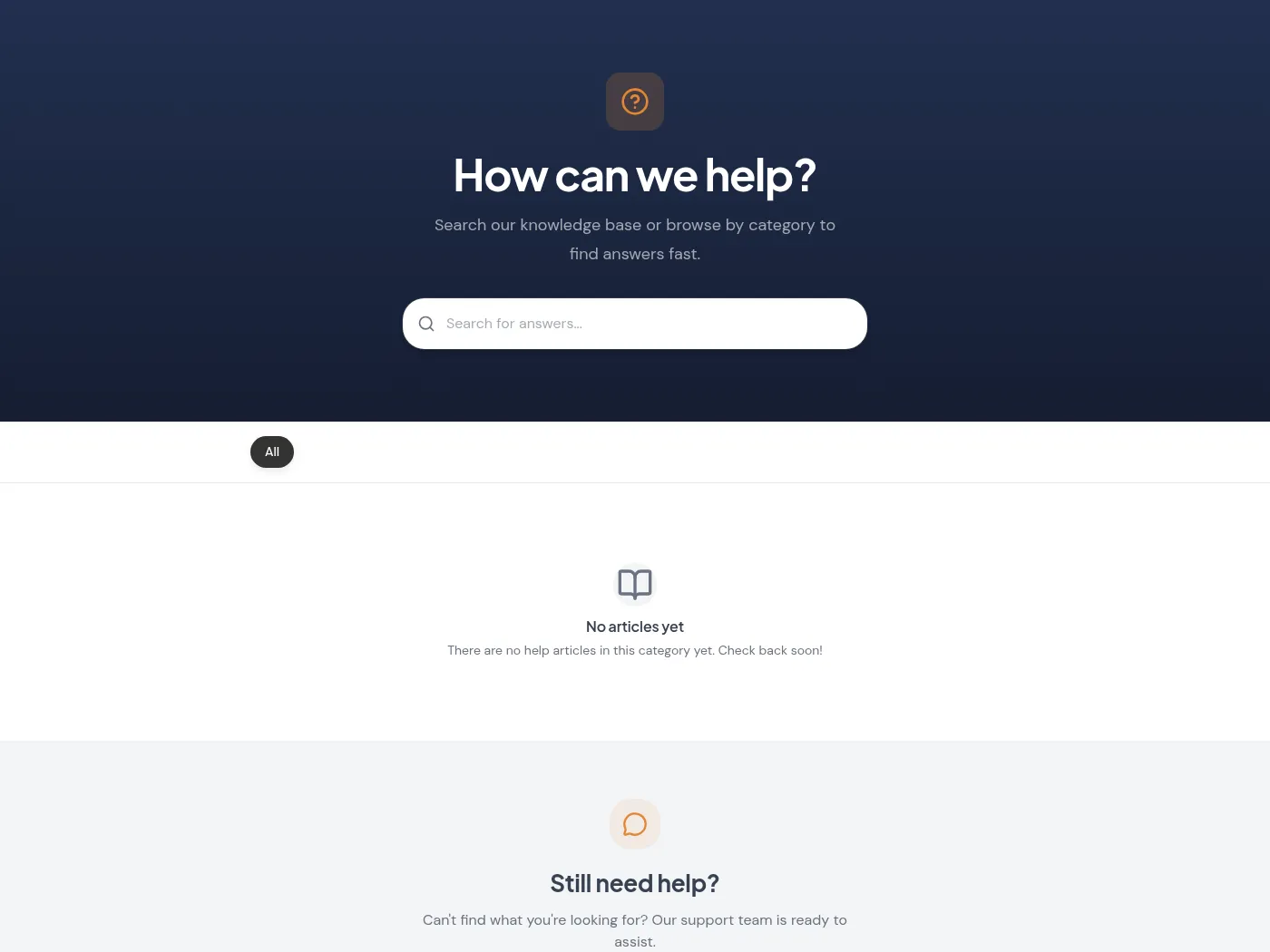 Support Site Builder
