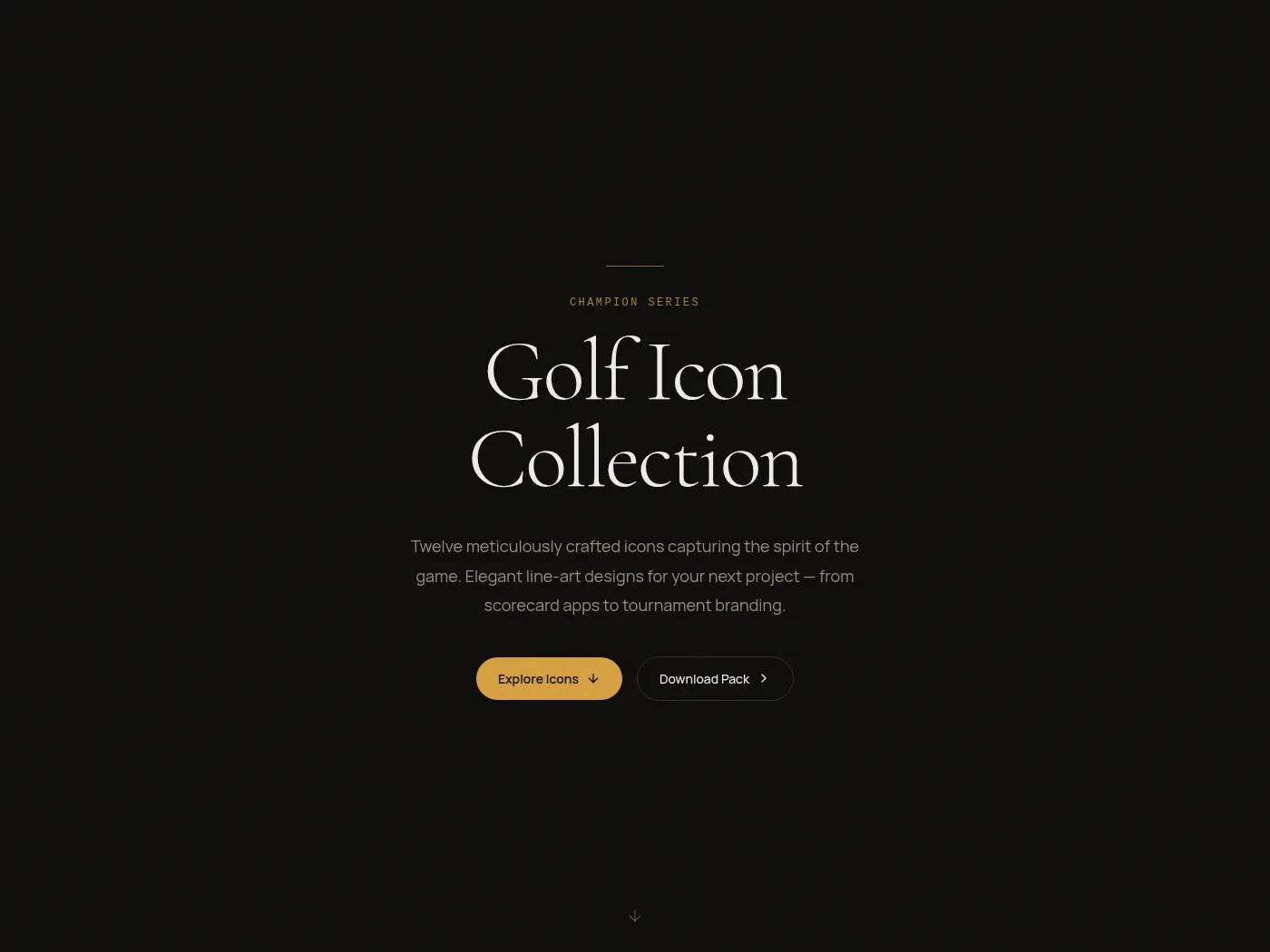 Golf Icon Series