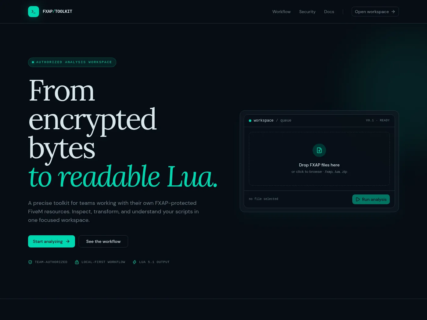FXAP Lua Decrypt Toolkit