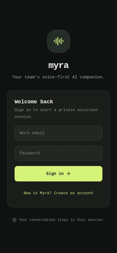 Myra Voice Assistant