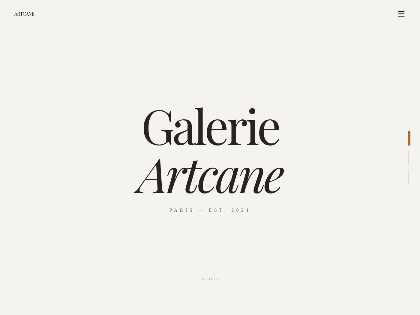 Artcane Gallery Website