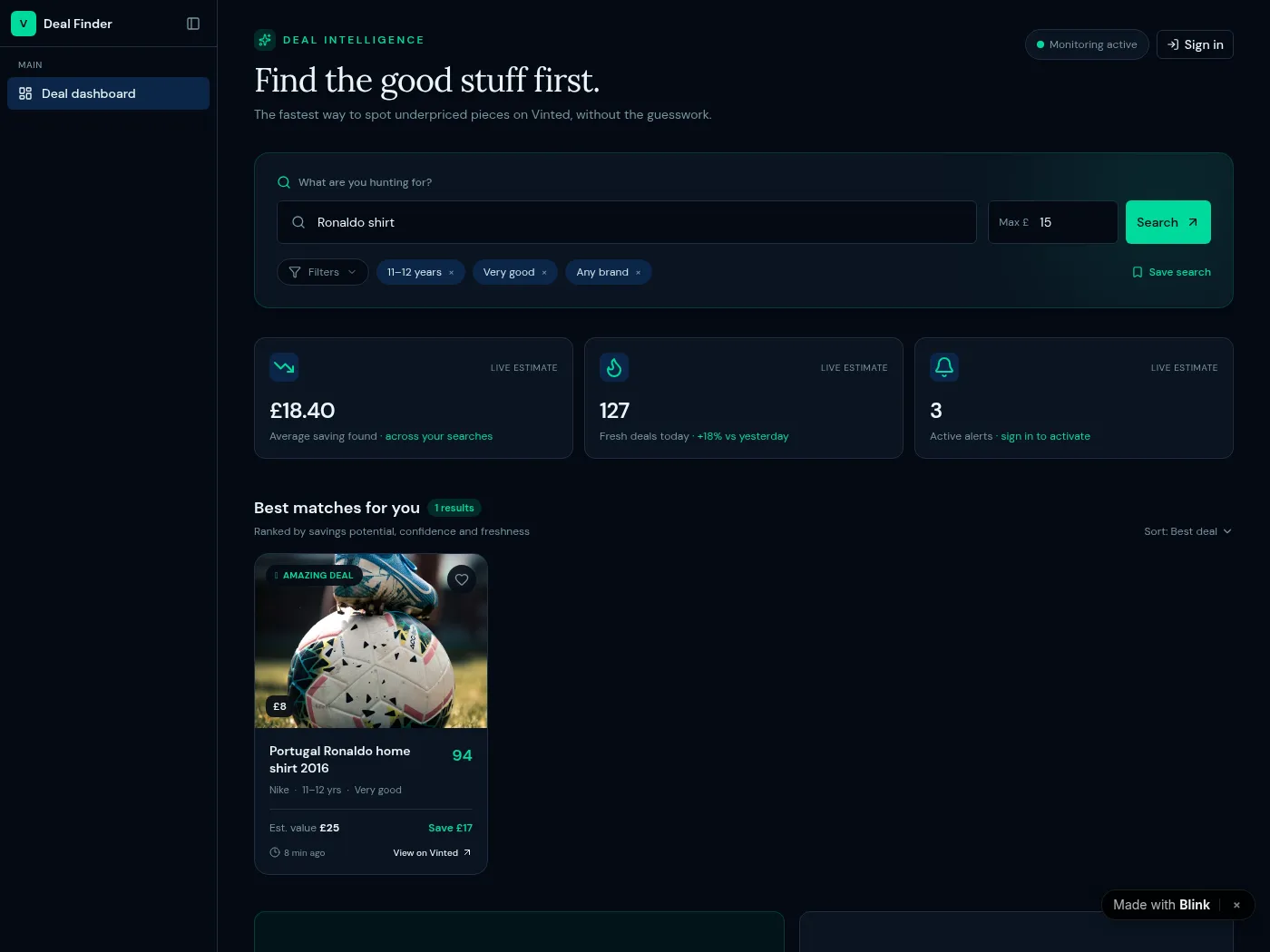 Vinted Deal Finder