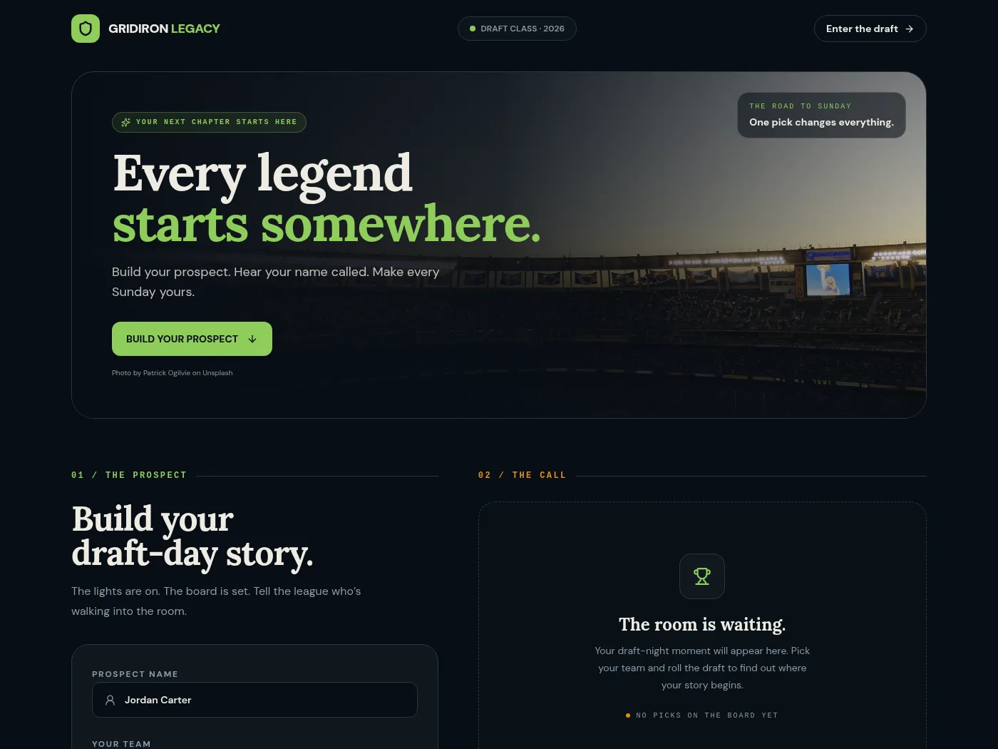 Gridiron Career Builder