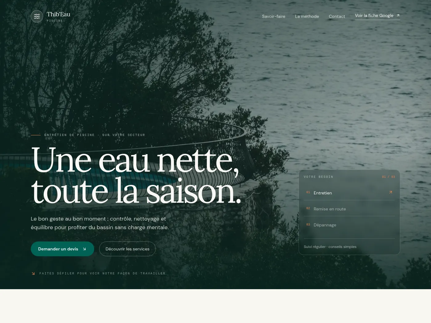 Thib'Eau Piscine Site