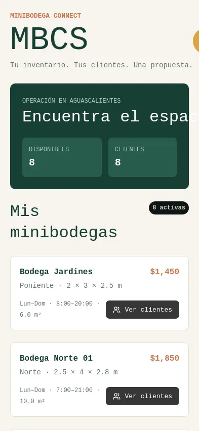 Minibodega Connect