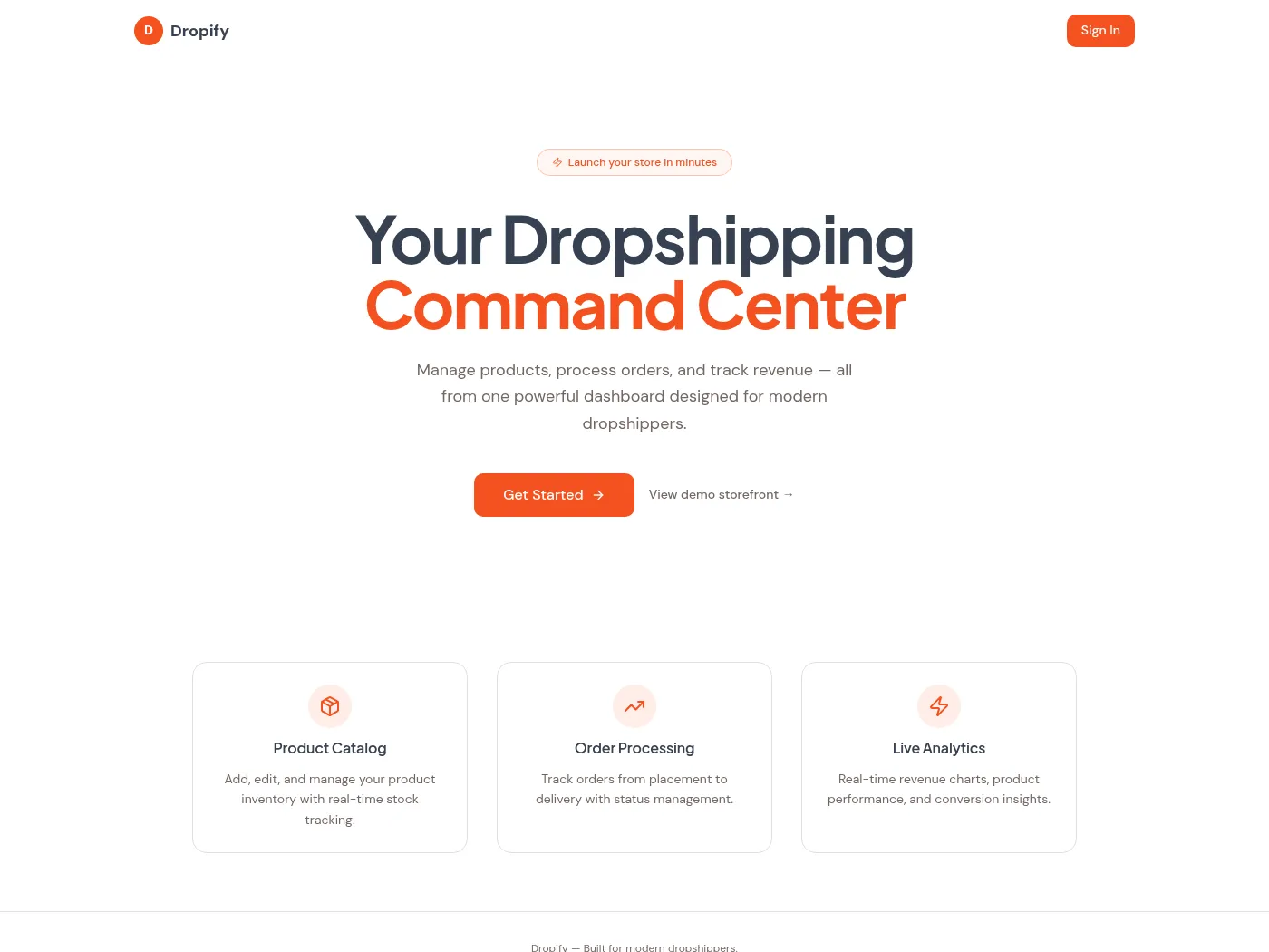 Dropify Platform