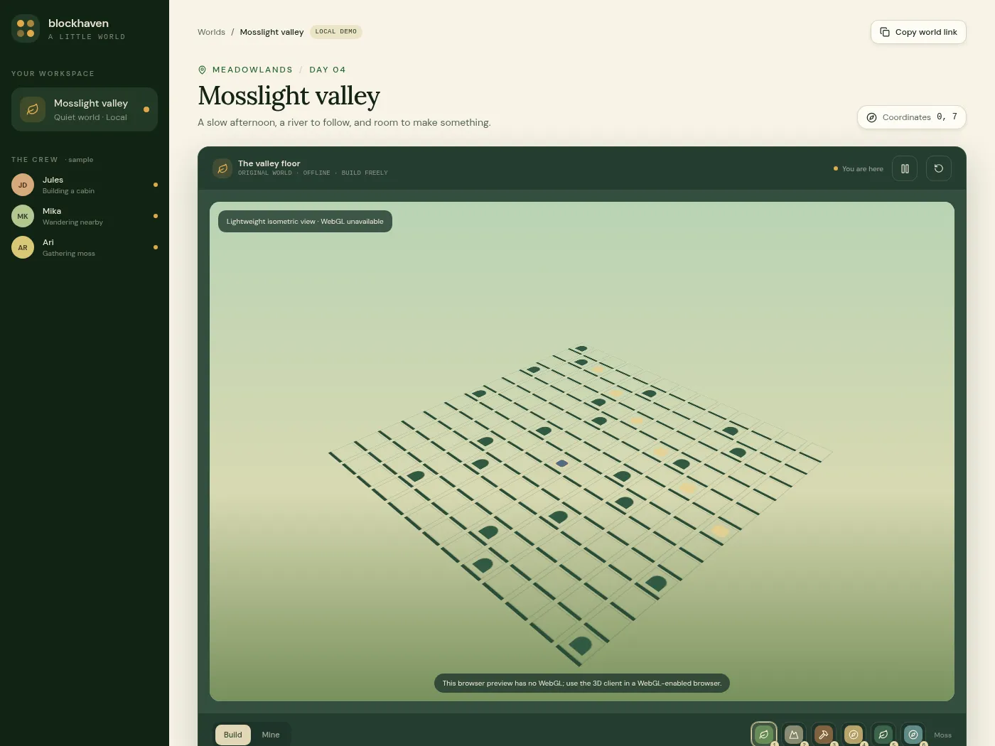MineCraft Web Client