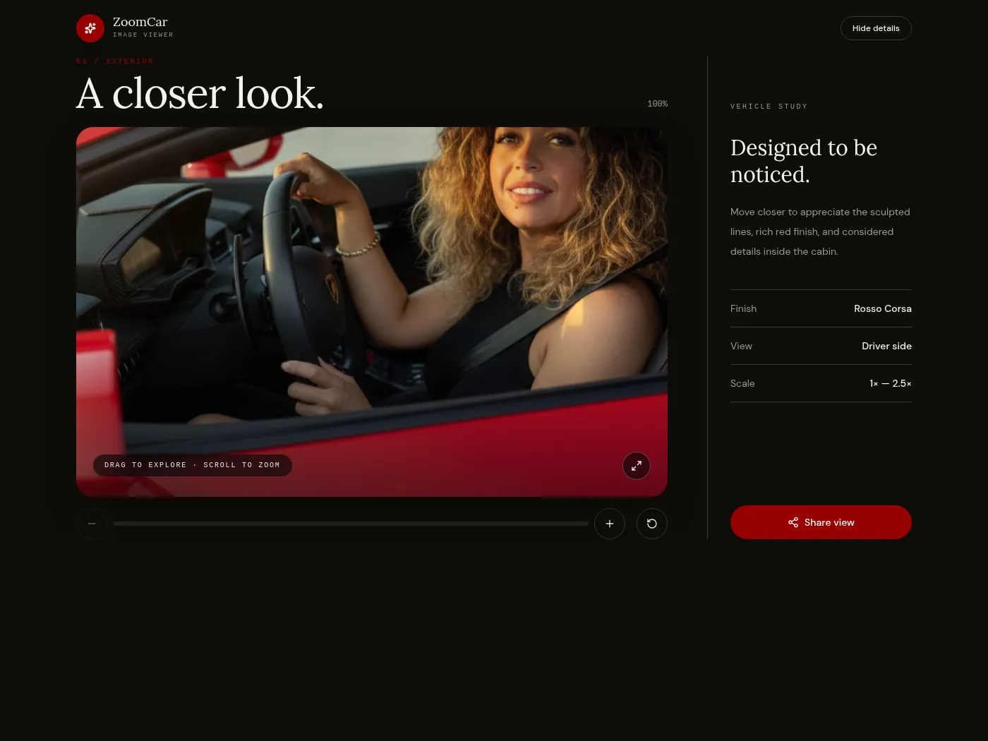 ZoomCar Viewer