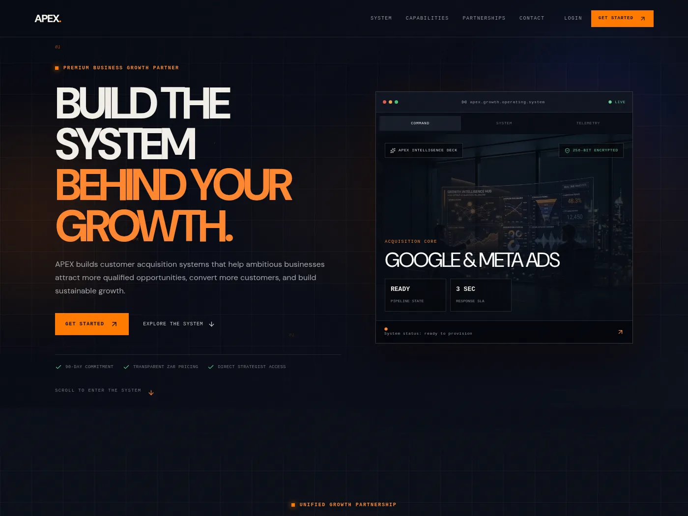 Apex Cinematic Web Redesign