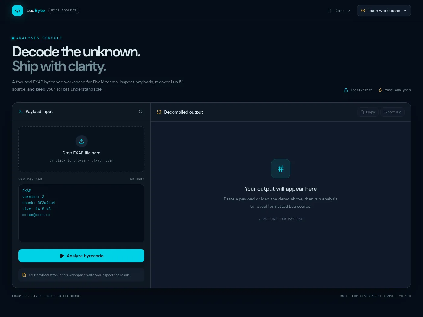 LuaByte Decrypt Bot