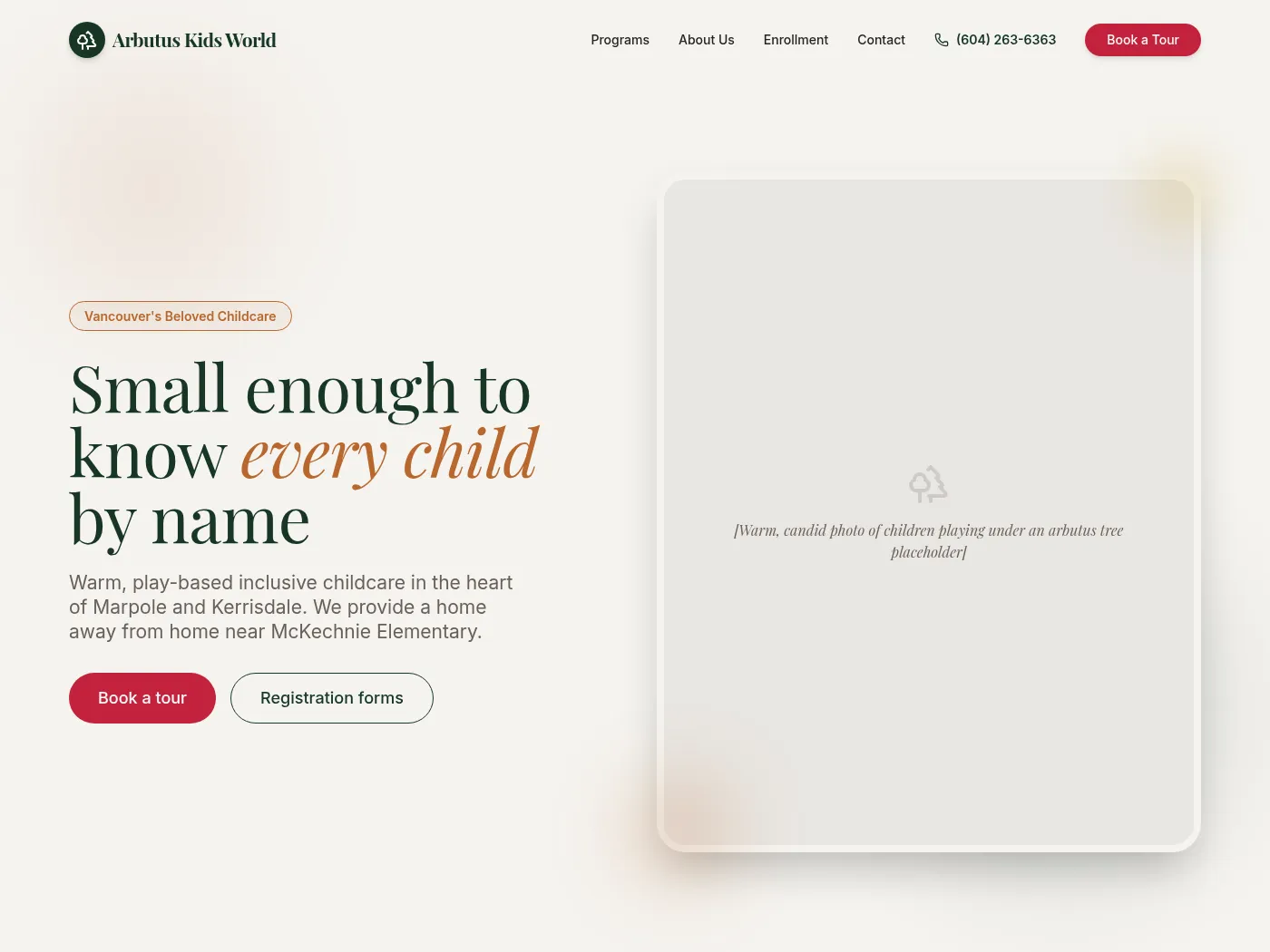 Arbutus Kids World Relaunch