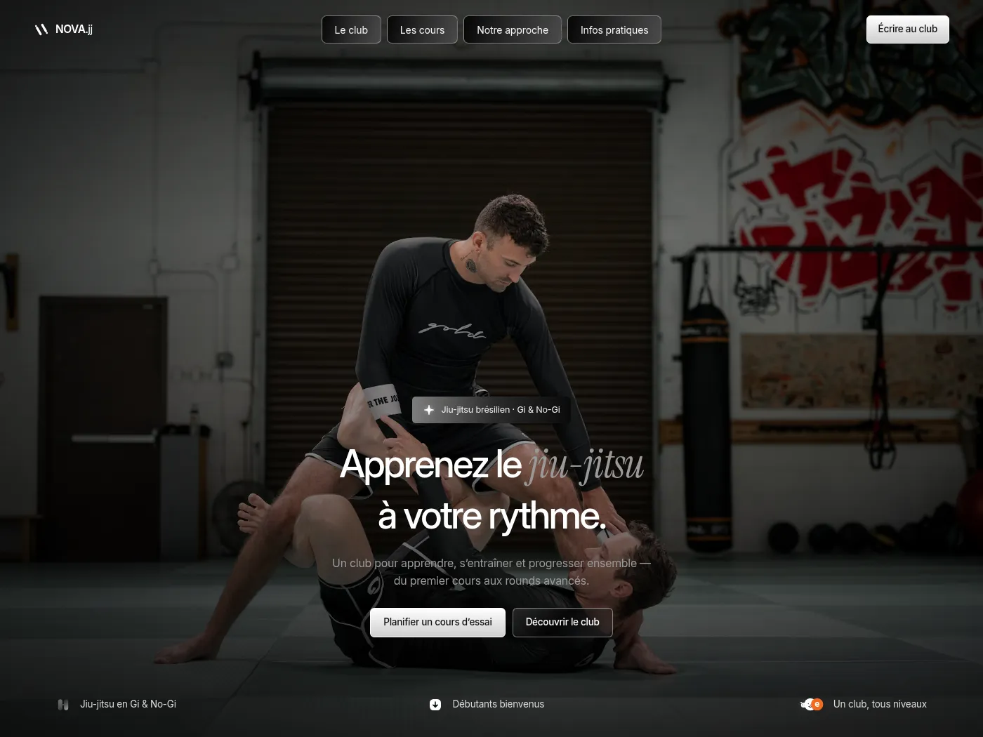JiuJitsu Club Landing
