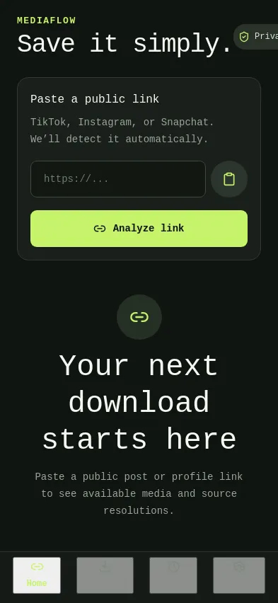 MediaFlow Mobile Downloader