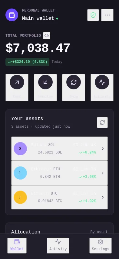Phantom Crypto Simulator