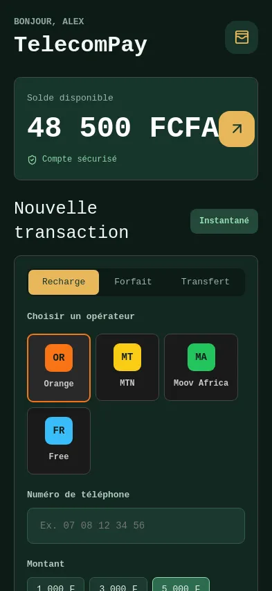 TelecomPay Mobile