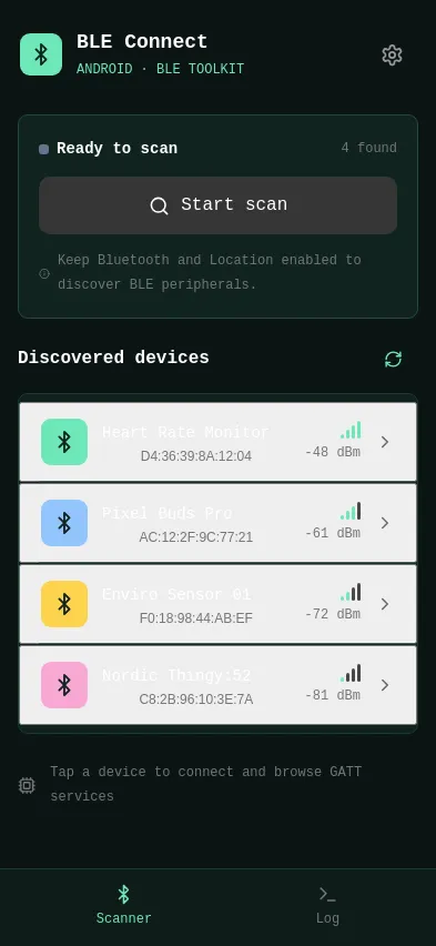 BLE Connect Mobile