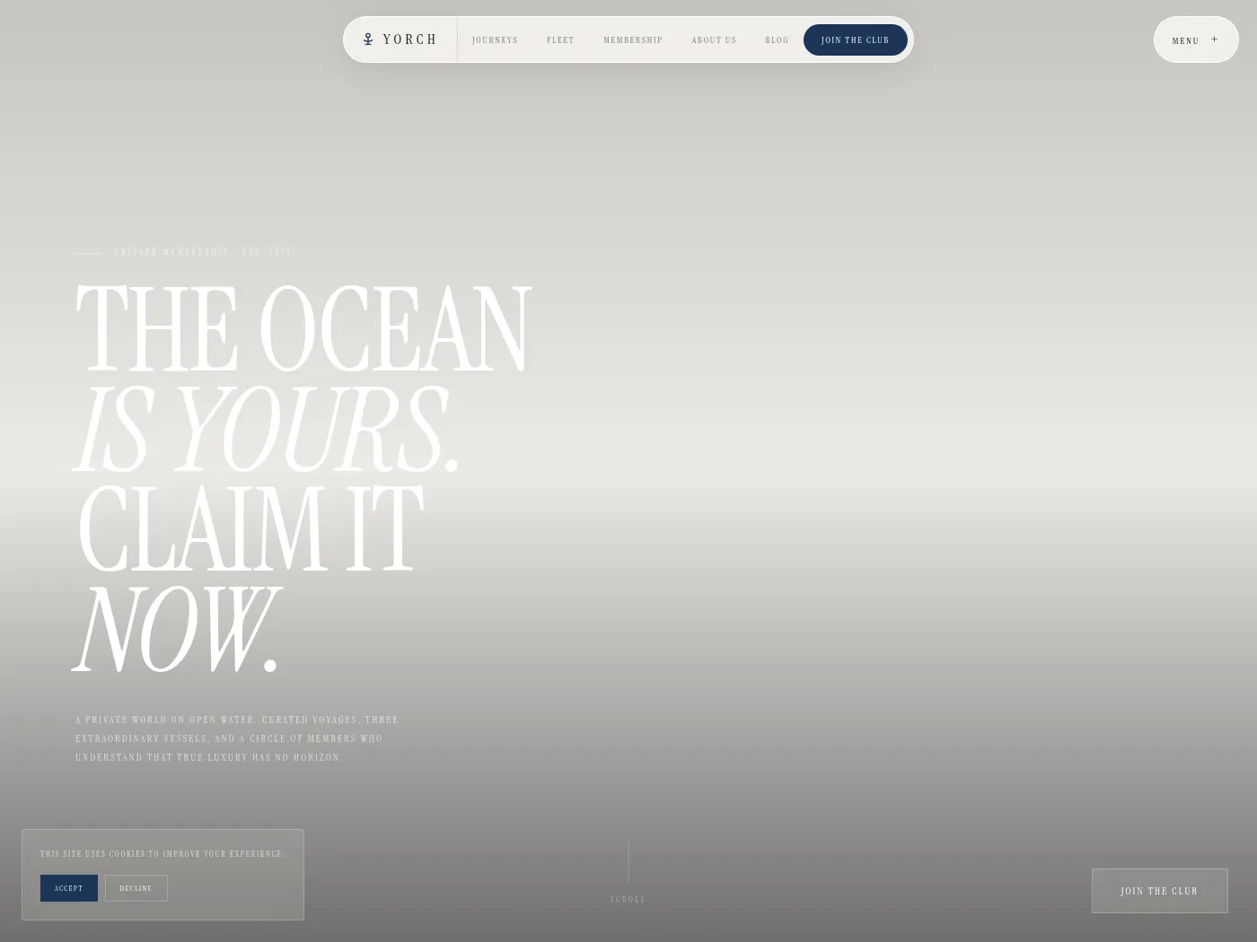 YORCH Yacht Club Website