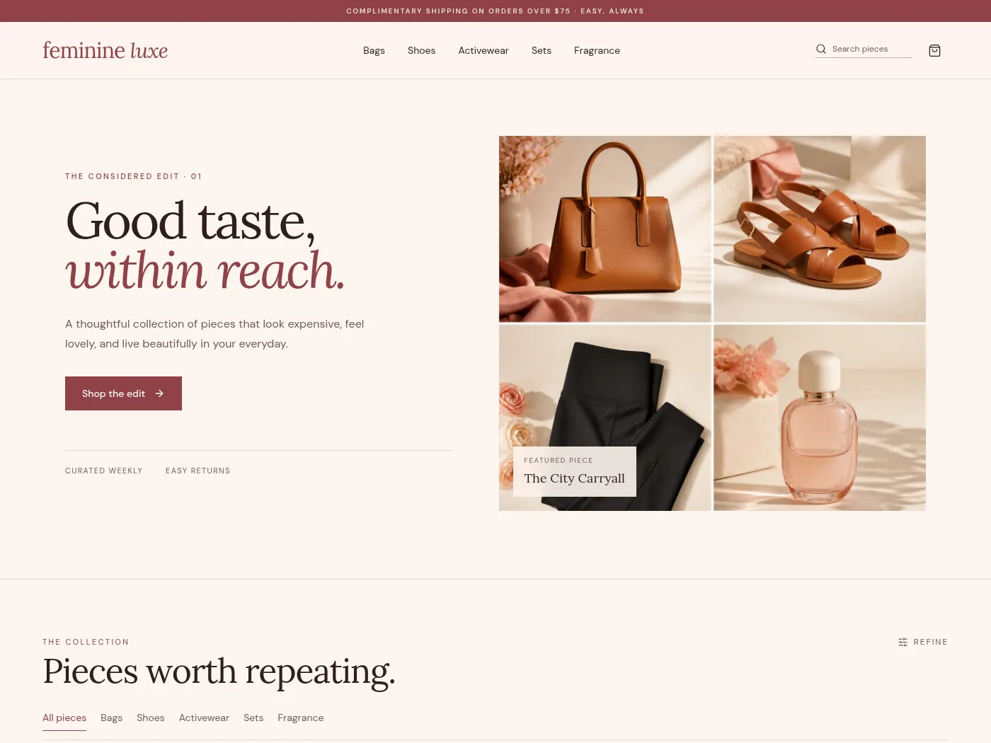 Feminine Luxe Finds