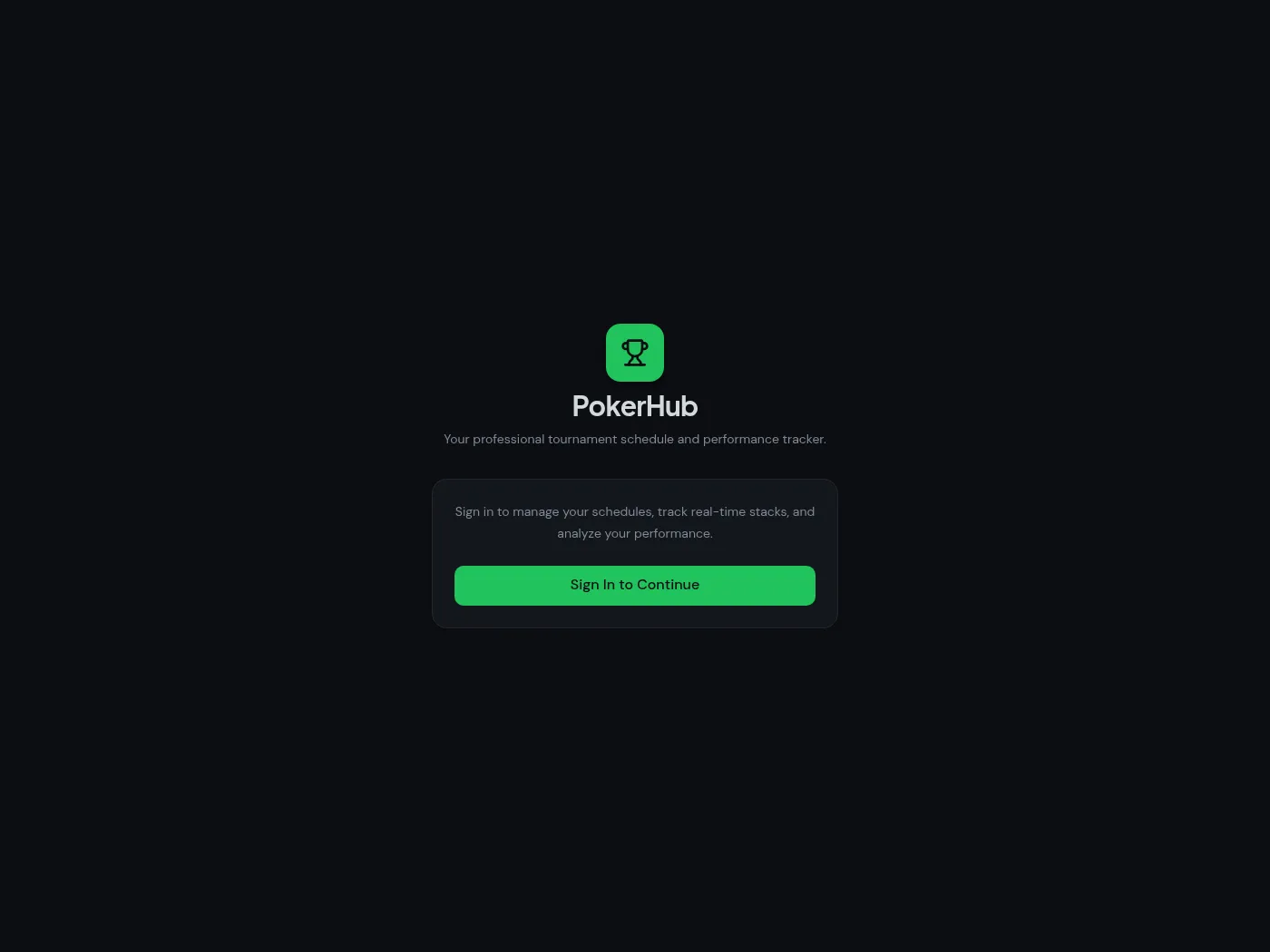 Poker Tournament Scheduler