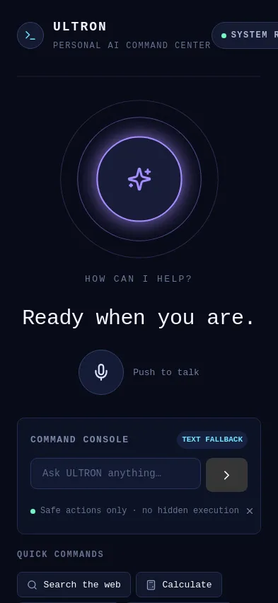 ULTRON AI Command Center