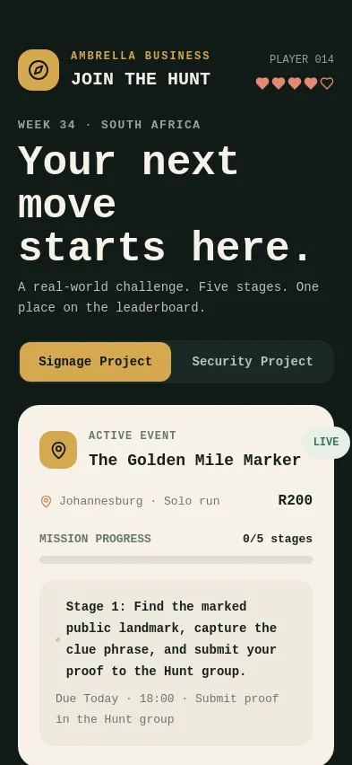 Join The Hunt App