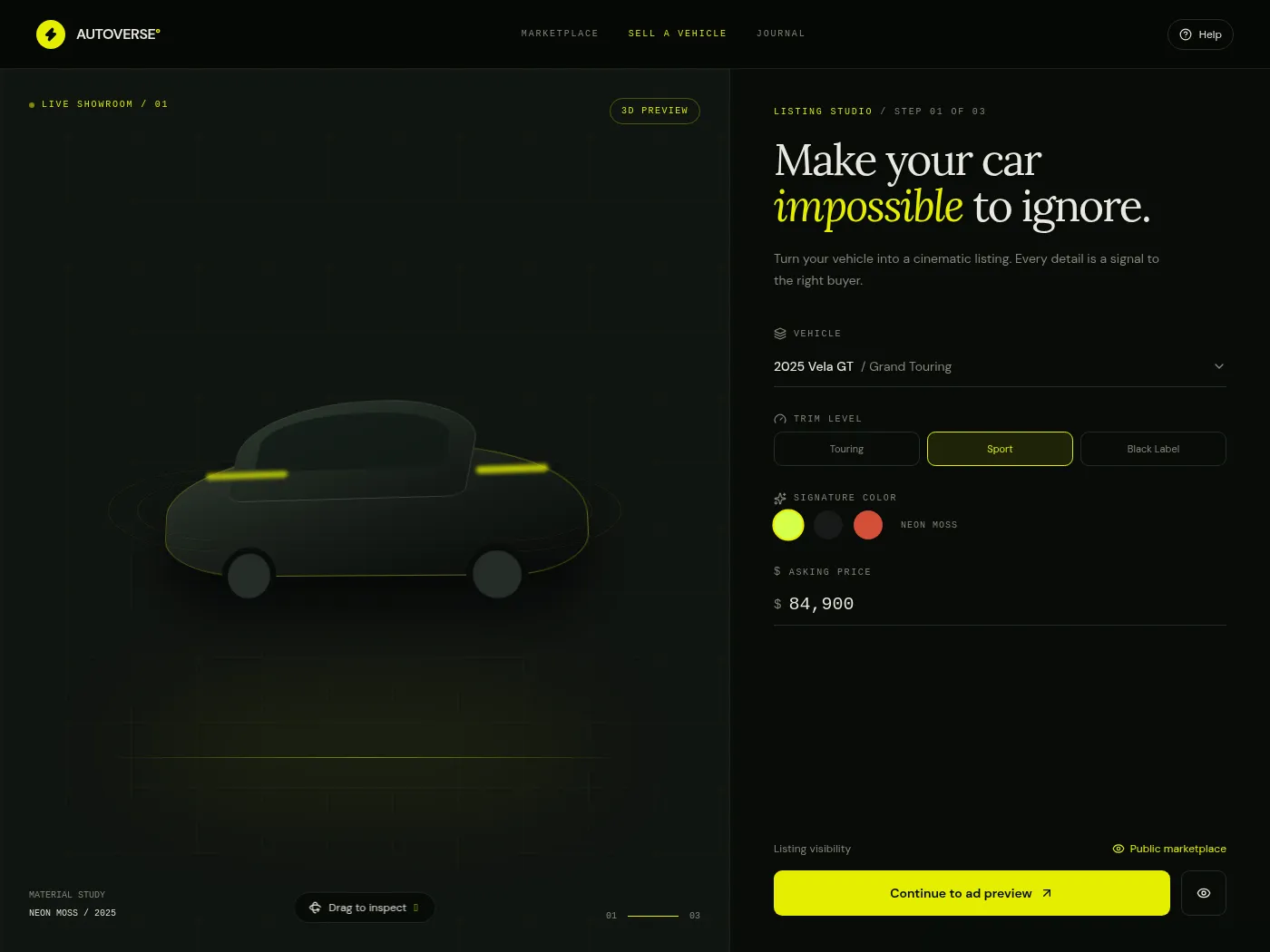 AutoVerse 3D Marketplace