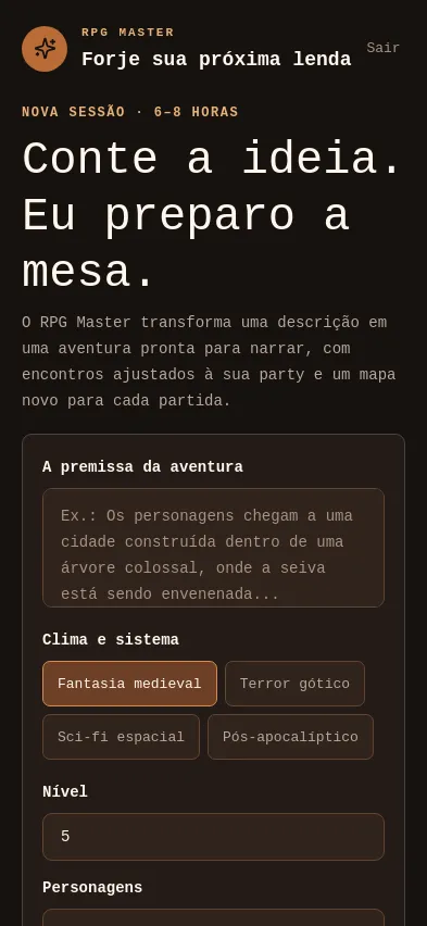 RPG Master App