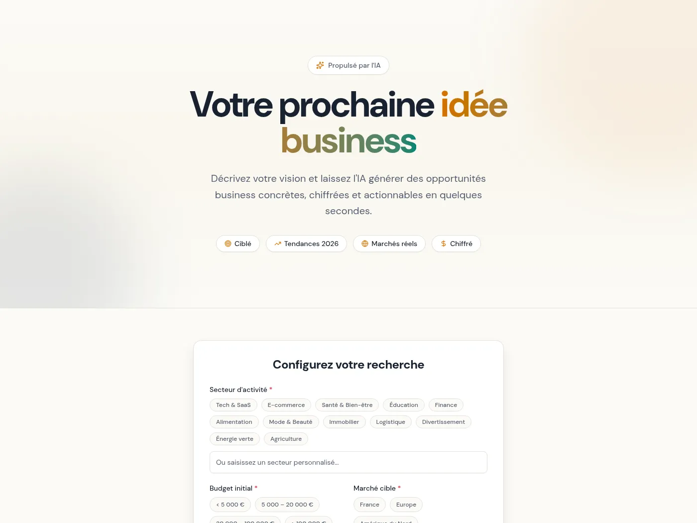 BizIdea AI Engine