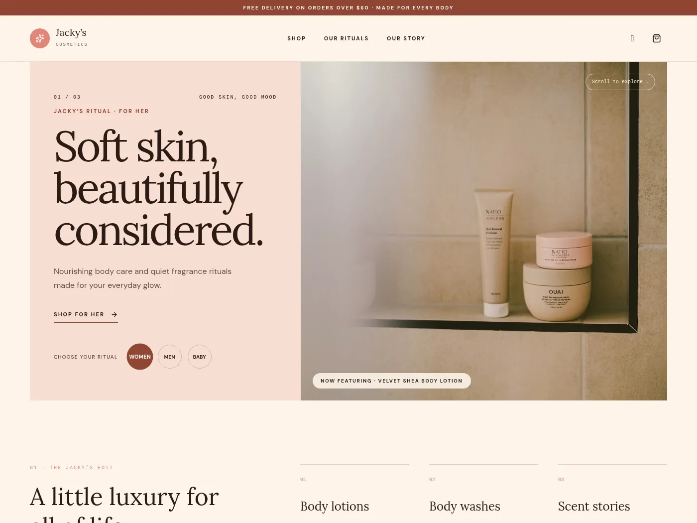 Jacky's Cosmetics Web