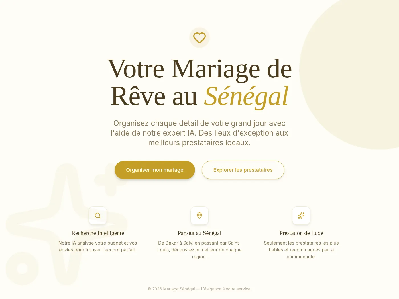 Mariage Sénégal Web