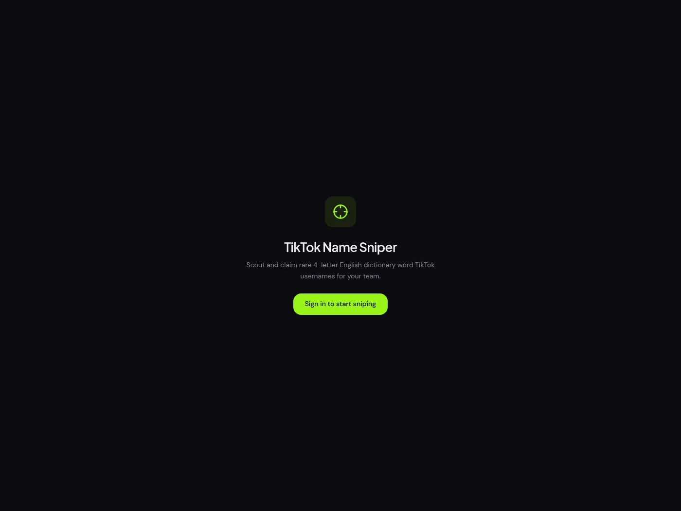 TikTok Name Sniper
