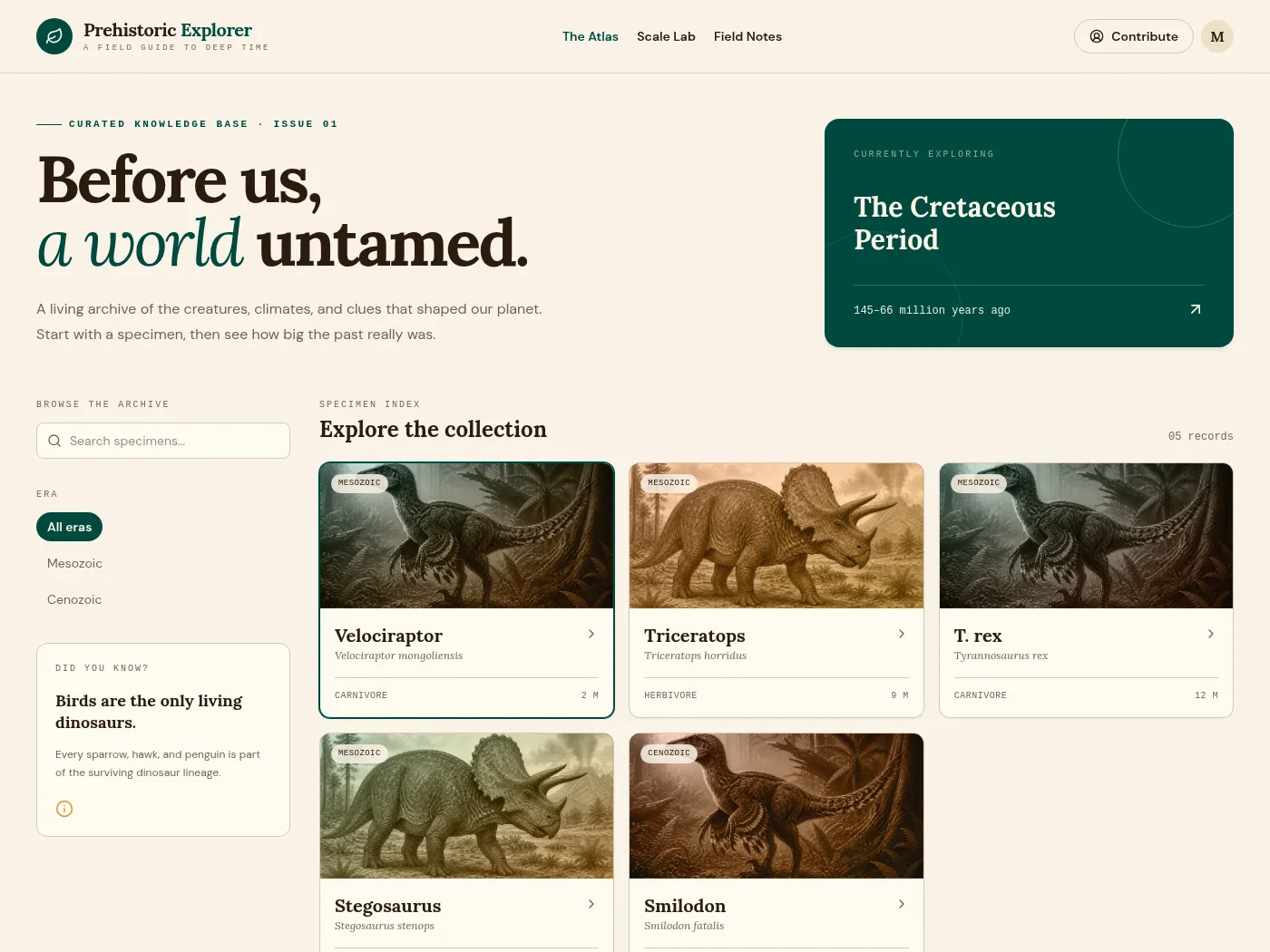 Prehistoric Explorer