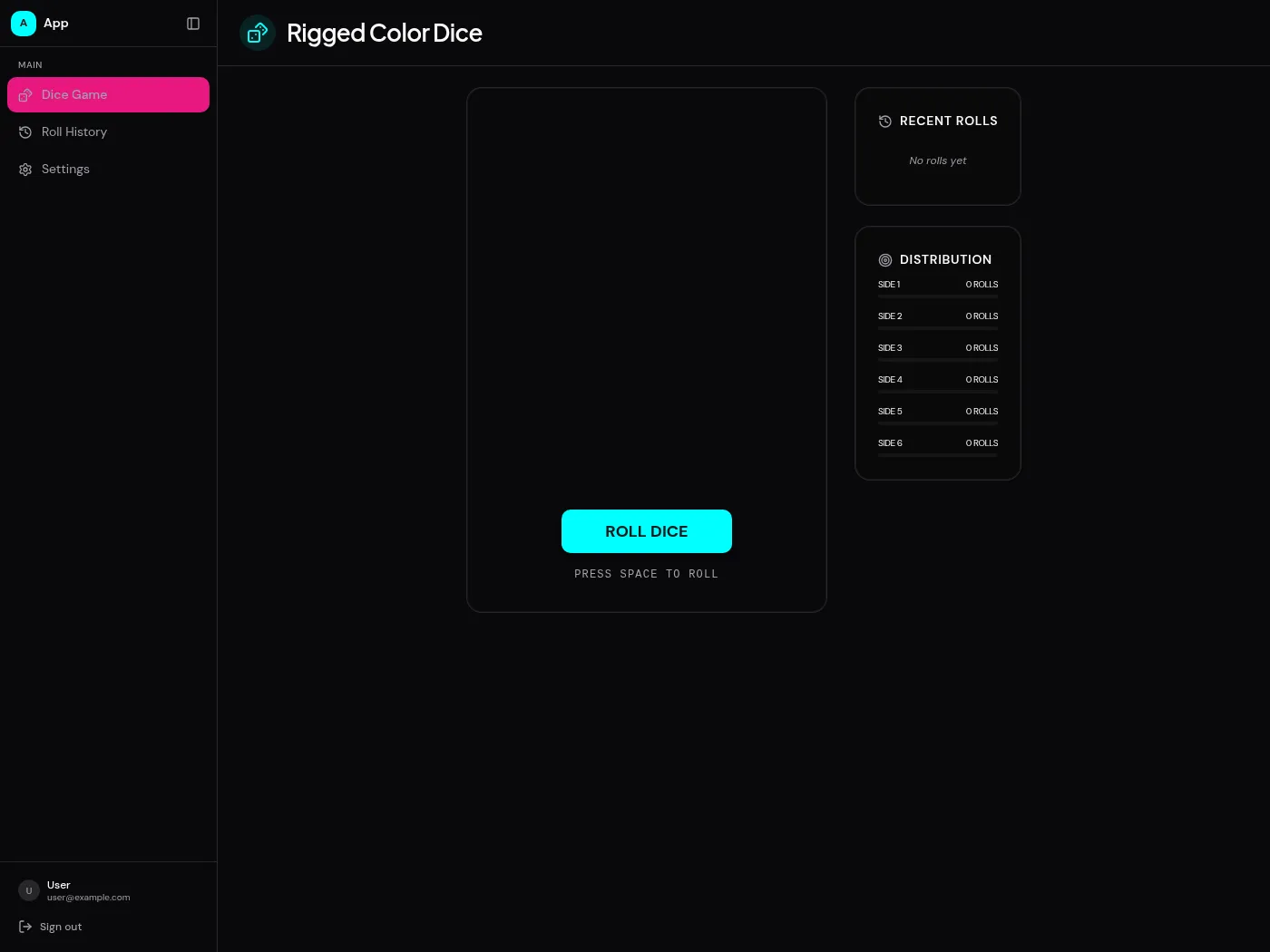 Color Dice Script Rigged Color Dice — built with AI on Blink