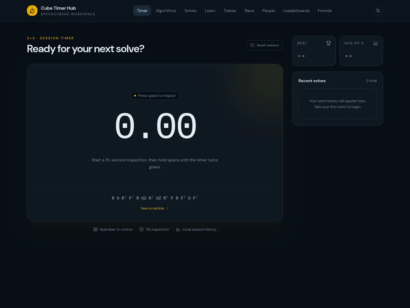 Cube Timer Hub