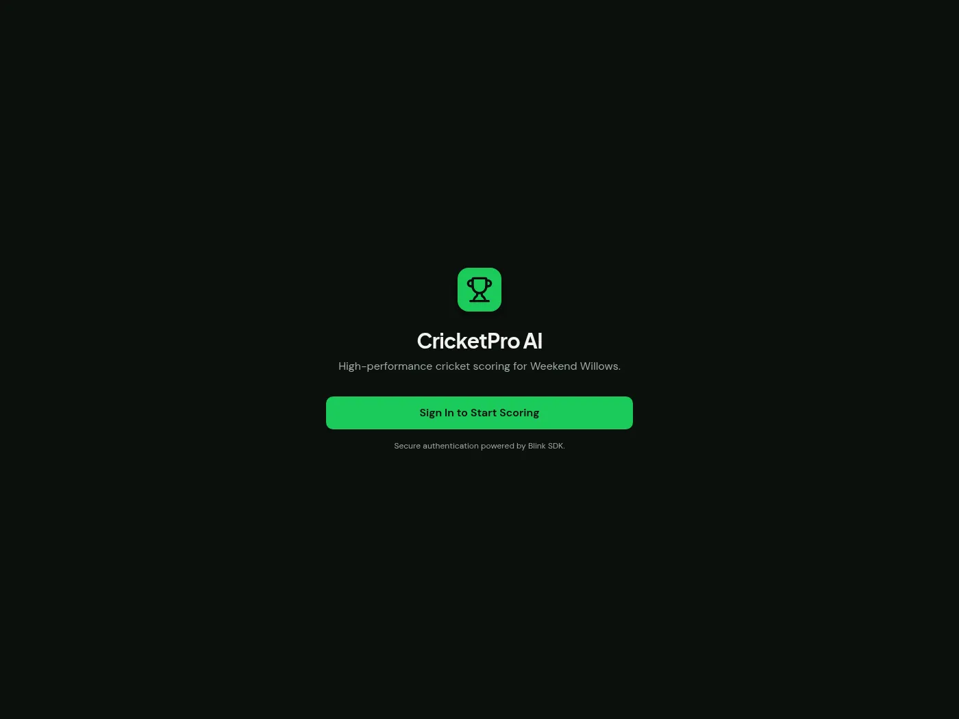 CricketPro AI Web Suite