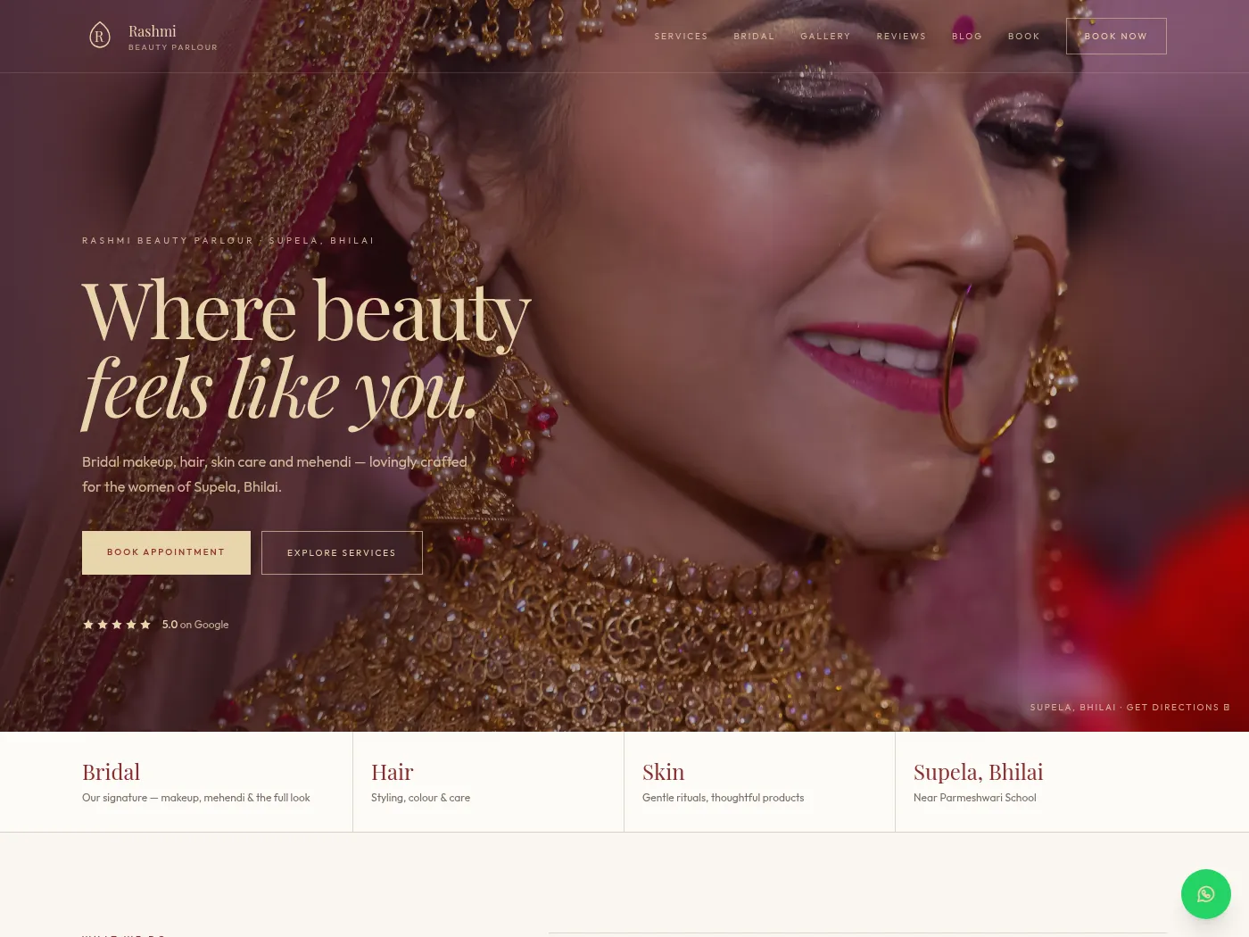 Rashmi Glow Website