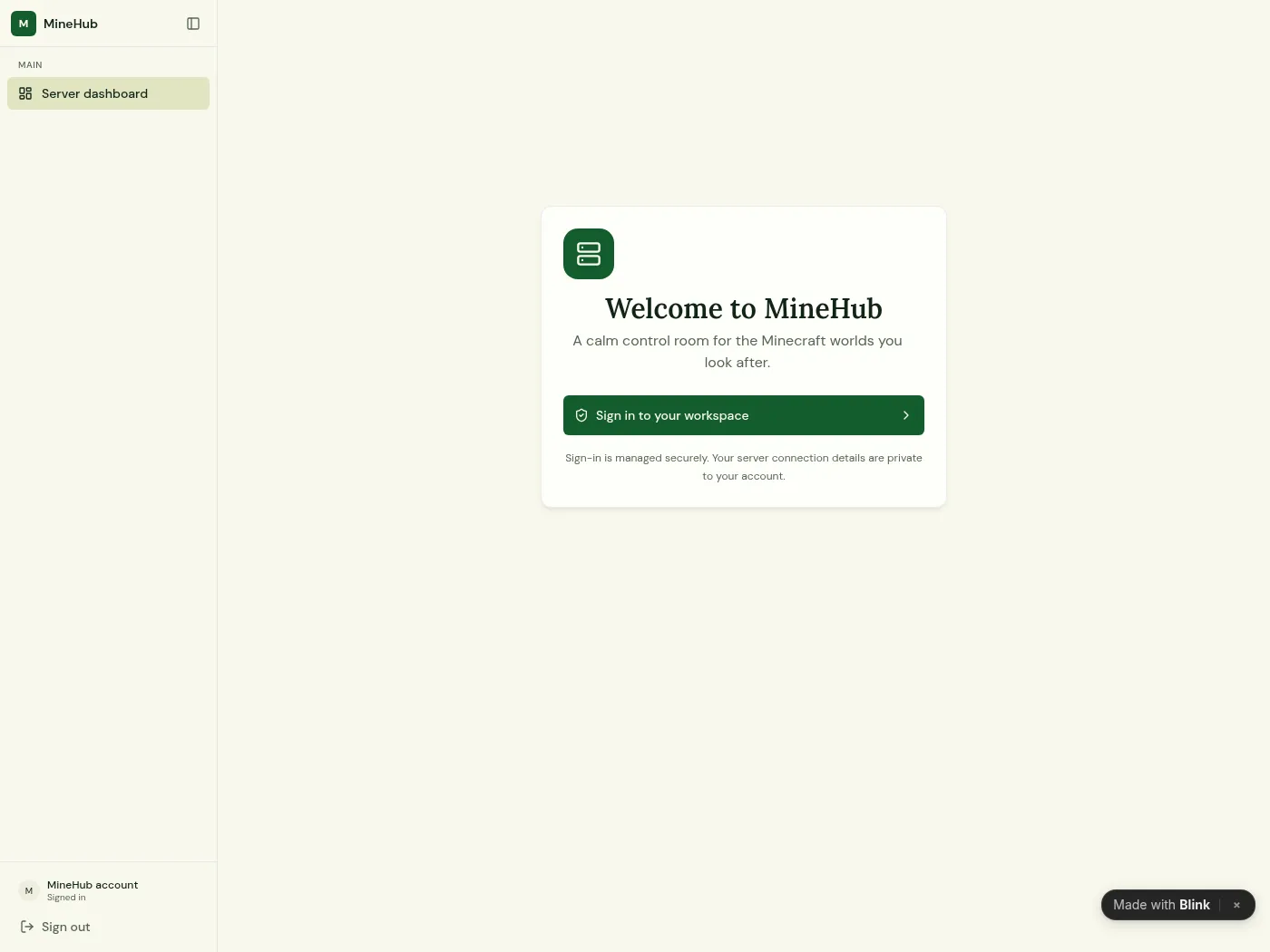 MineHub Server Manager