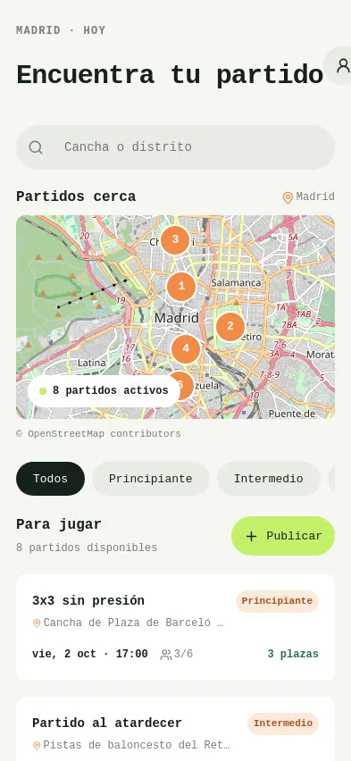 PlayMatch Basketball Finder