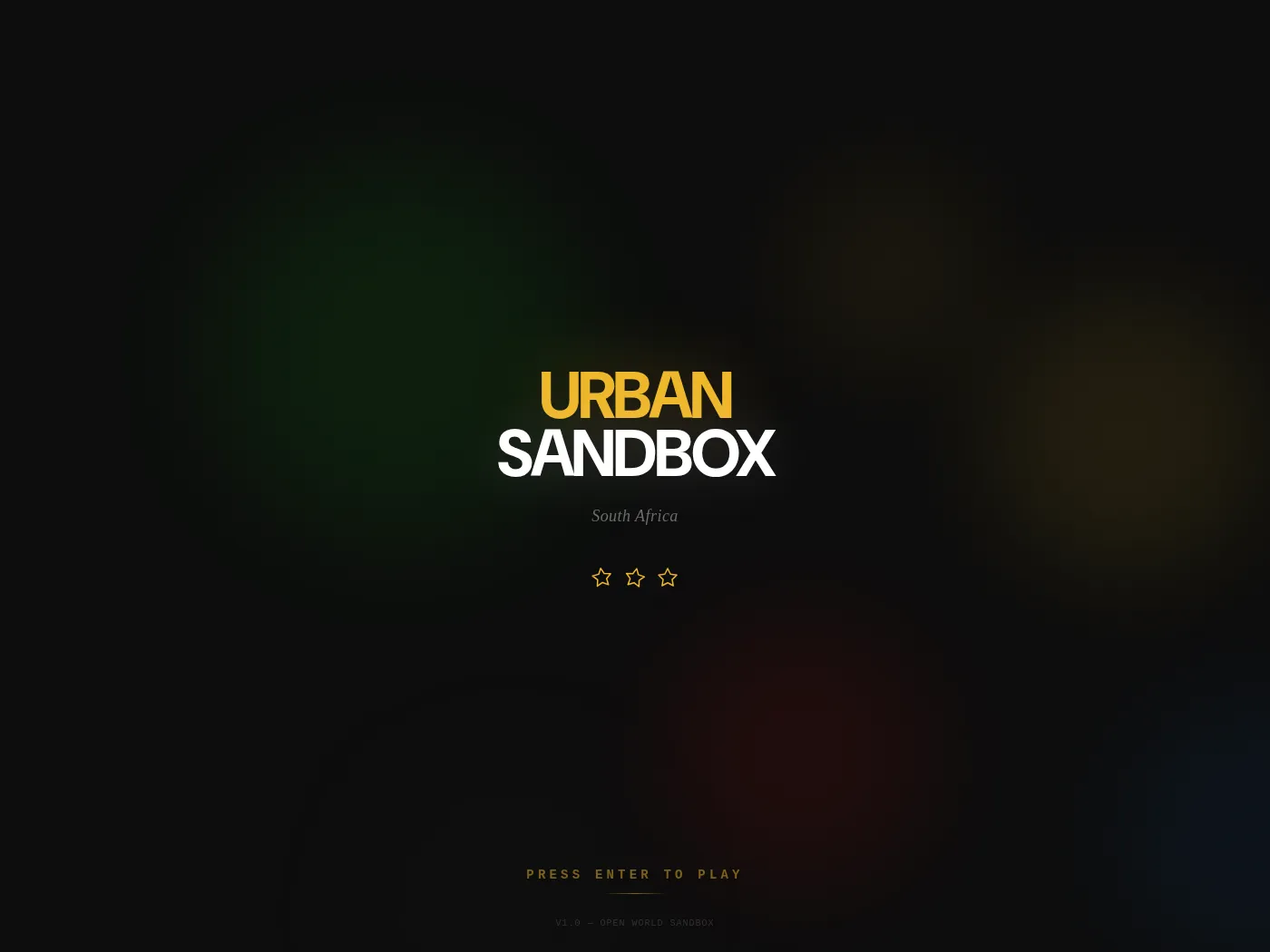 Urban Sandbox Simulator