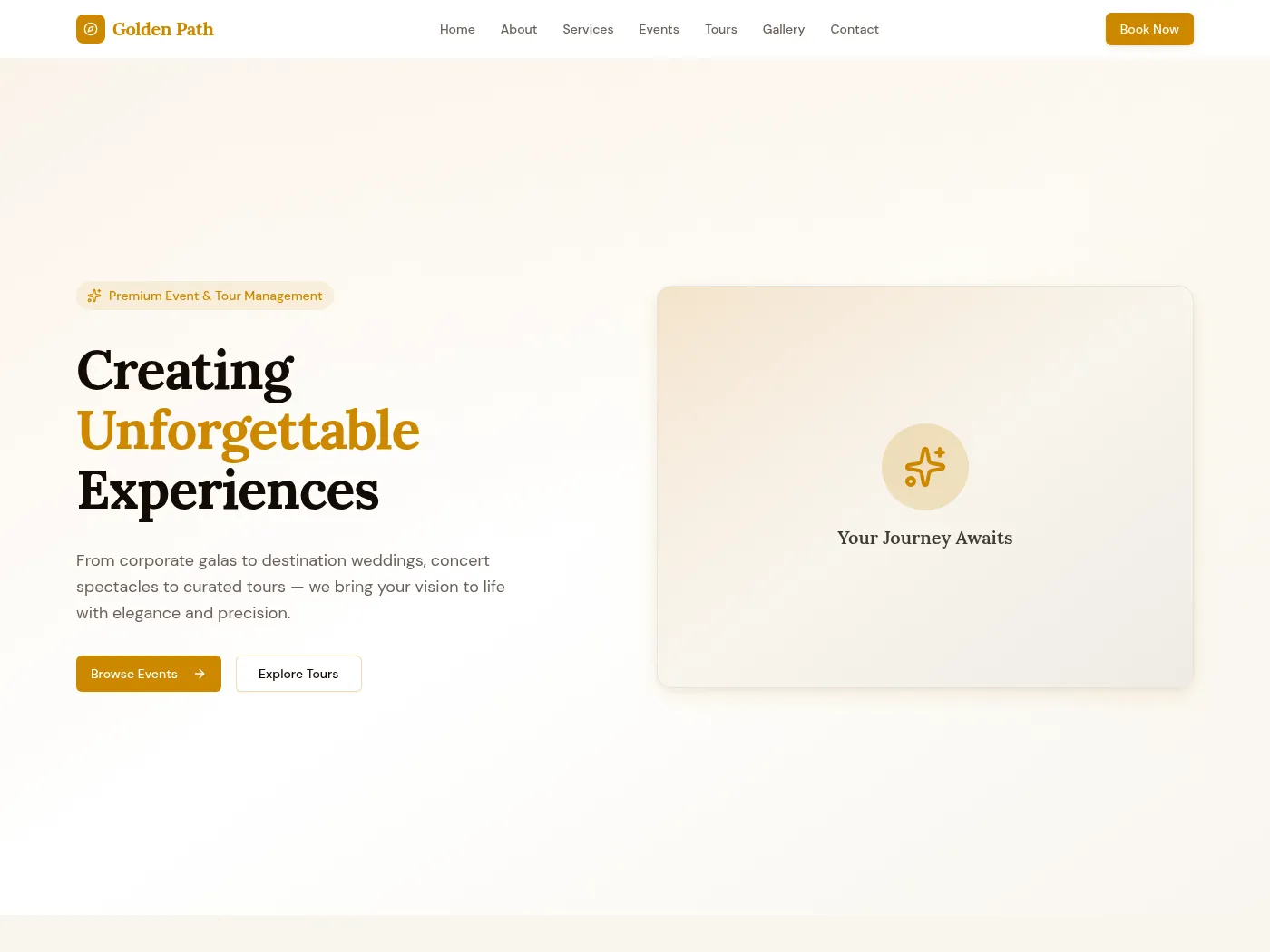 Golden Path Event Suite