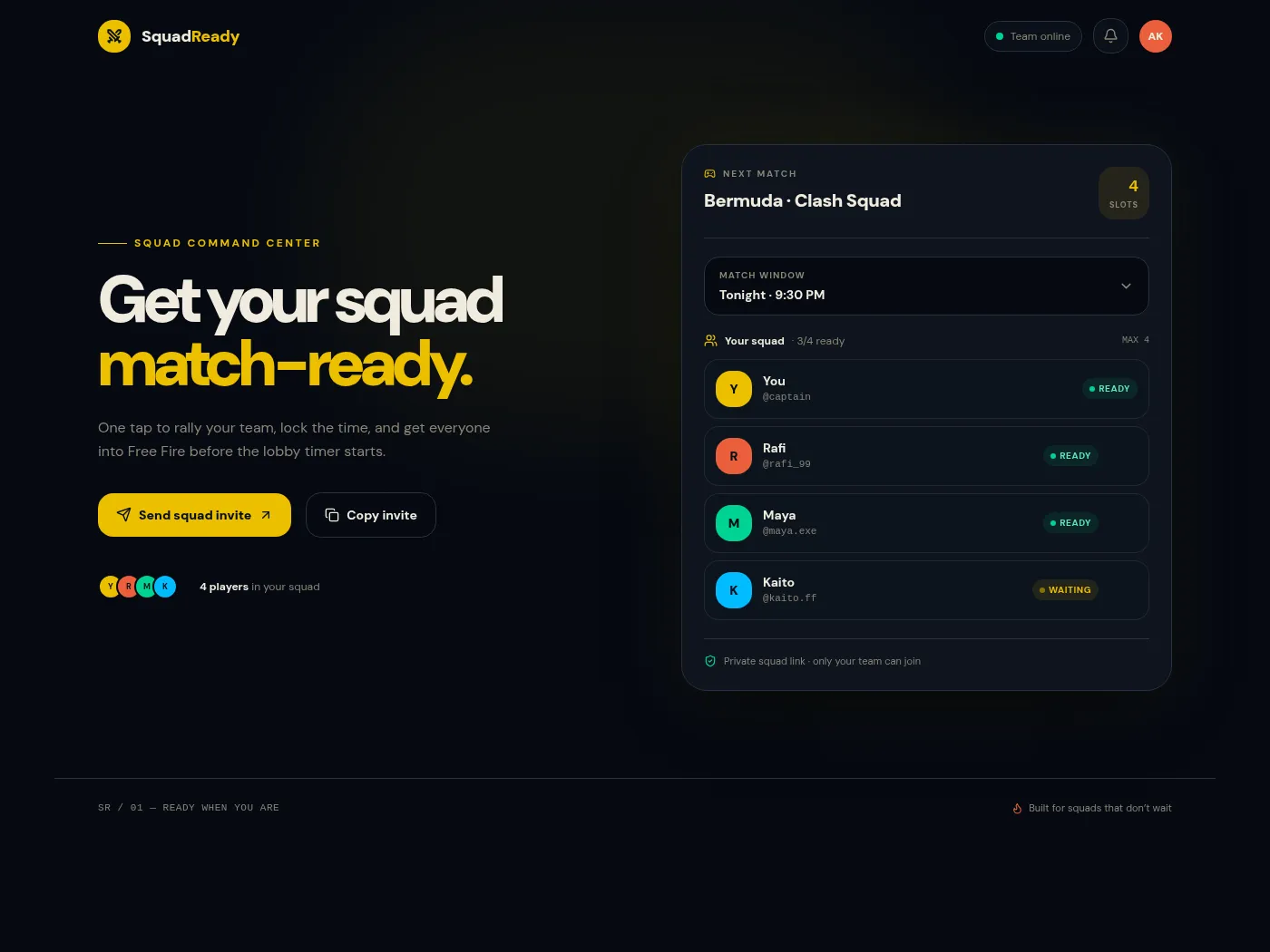 SquadReady Bot