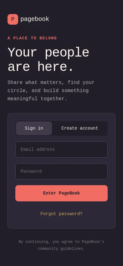 PageBook Social Mobile
