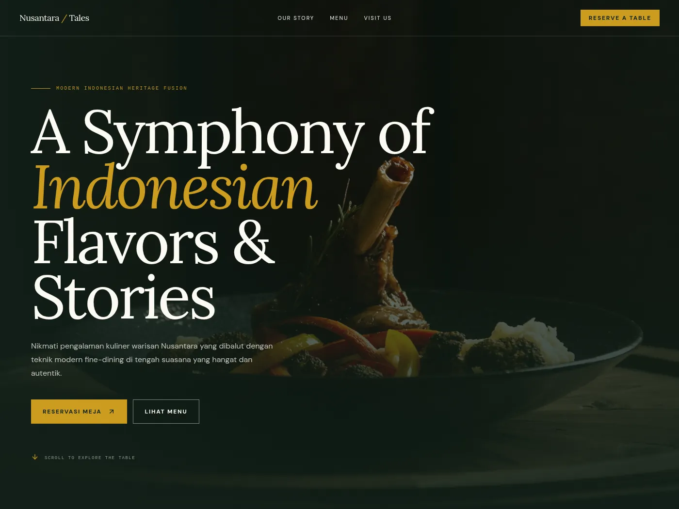 Nusantara Tapas Landing