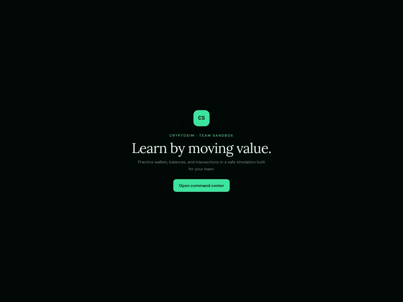 CryptoSim Web App