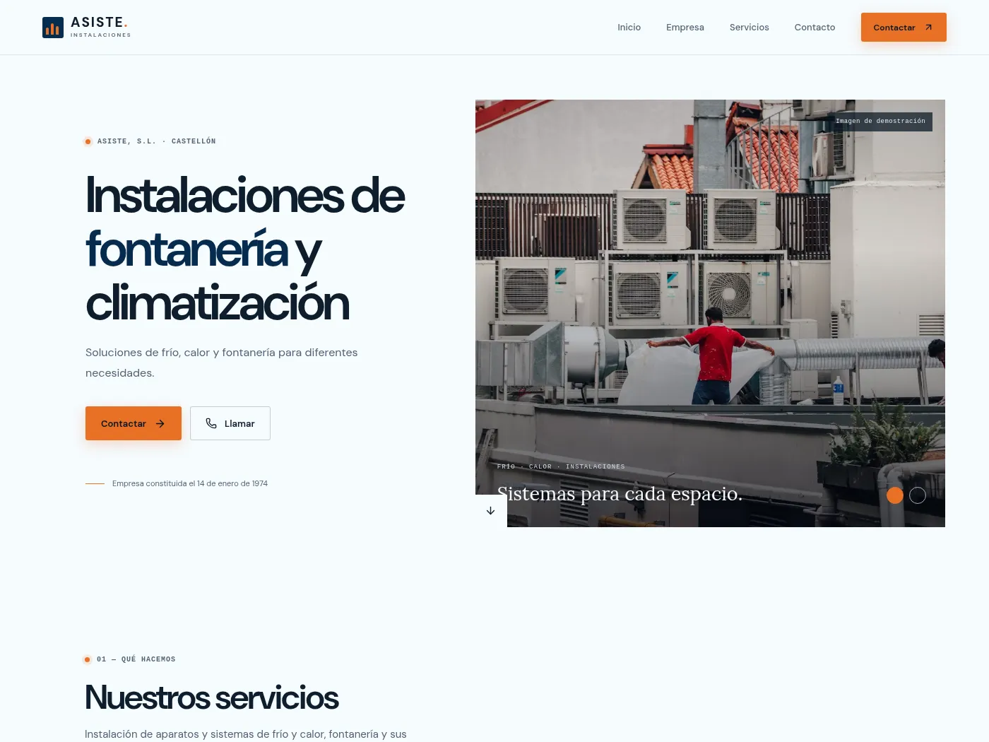 Asiste Climatización Web