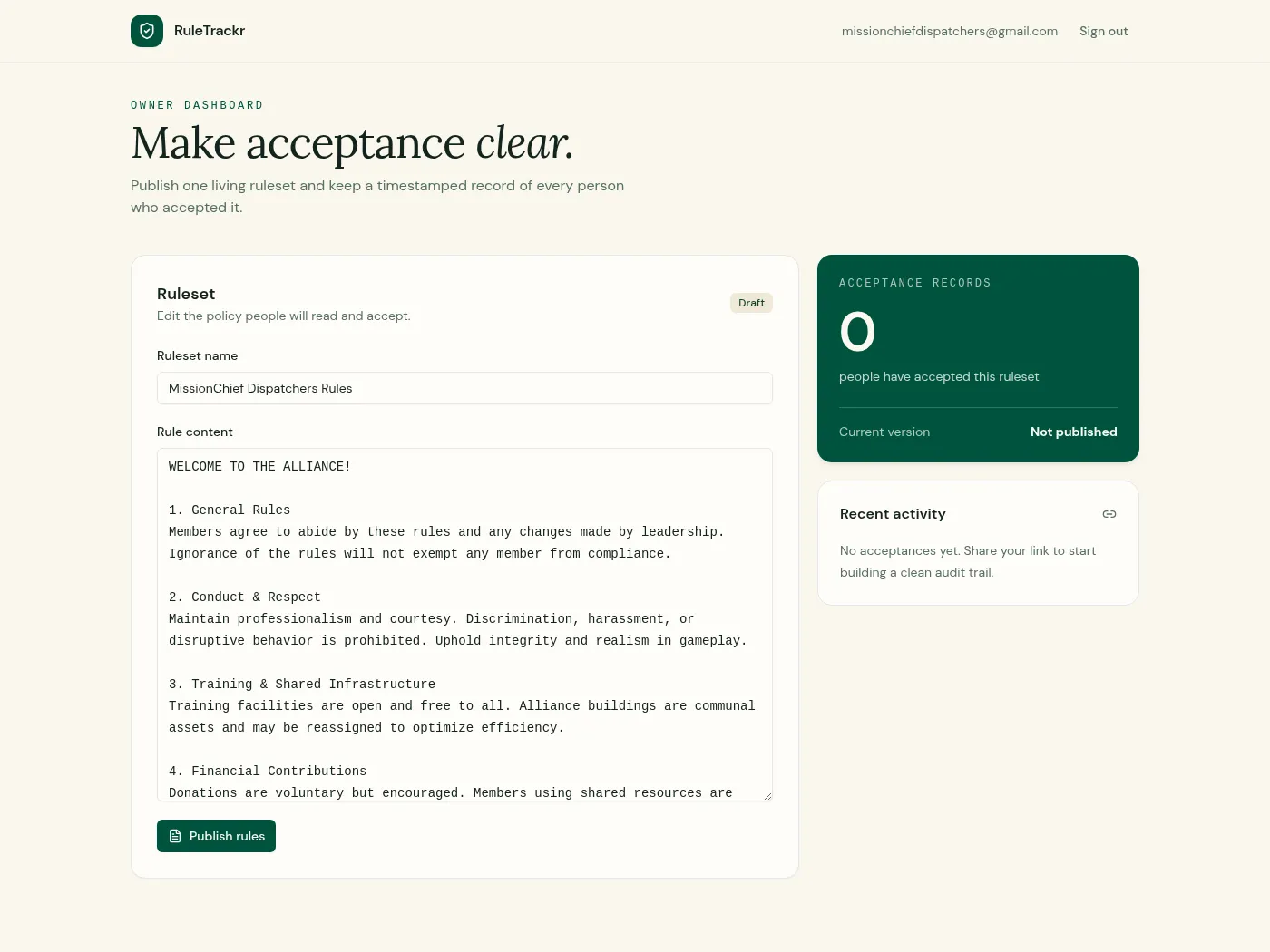 RuleTrackr