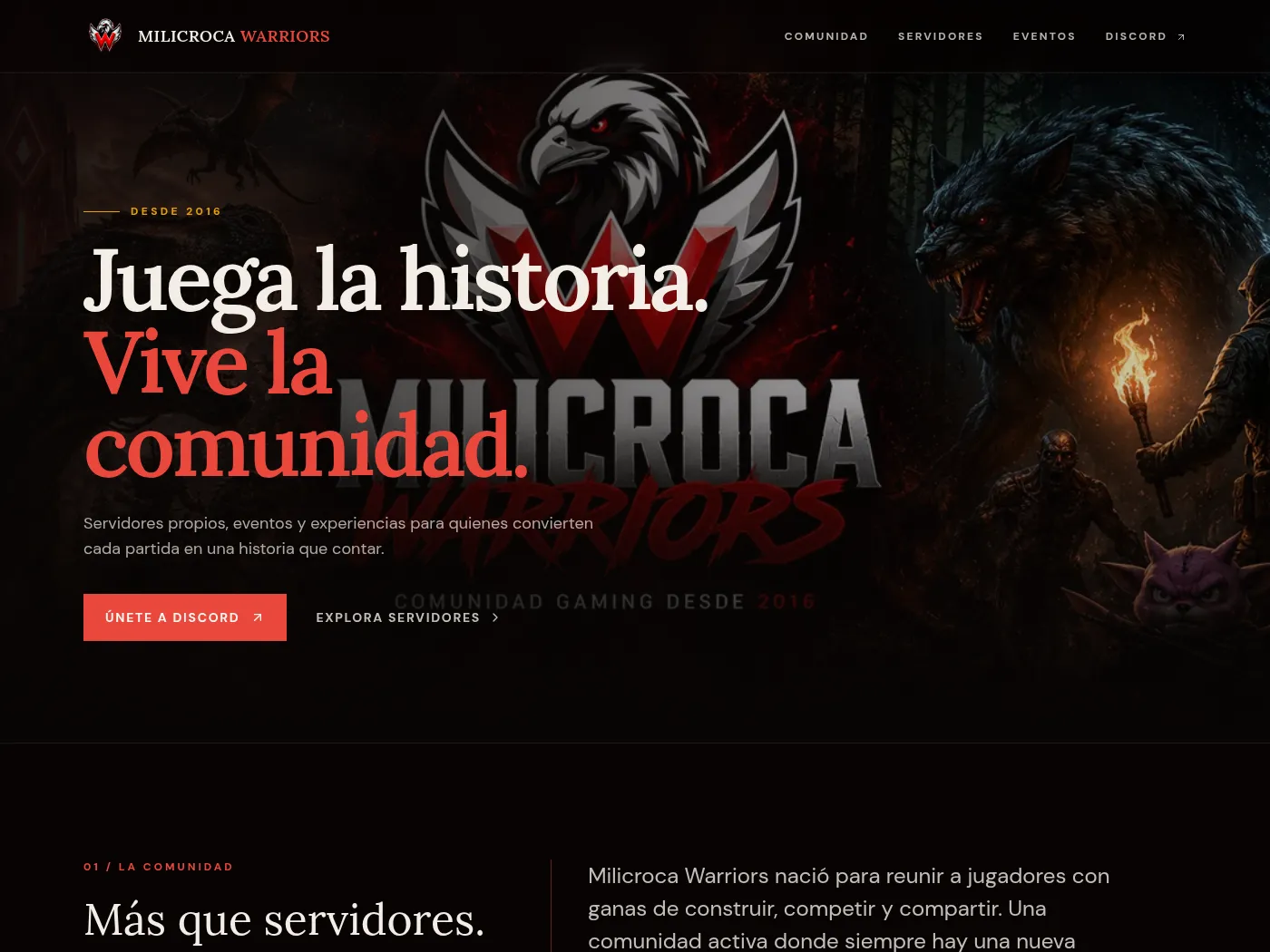 Milicroca Warriors Web